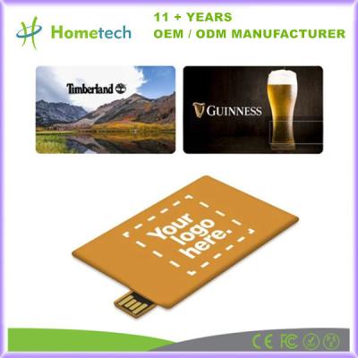 China Easy To Carry Custom Credit Card Shaped USB Imprinted With Your Logo 128MB / 256MB / 512MB/ 1GB- 64GB for sale