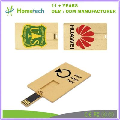 China Recycled Biodegradable Credit Card Flash Drive Business Credit Card USB Flash Drive Easy to Carry for sale