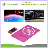 China Custom Full Color Printed Business Card USB Flash Drive Plastic Pendrive Popular Advertising Memory Stick for sale