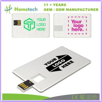 China Stock Business Card USB Flash Drive with Logo Printing and OEM Accepted for sale