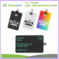 China Portable Credit Card Shape USB C Flash Drive With Durable Metal Casing For Digital Storage for sale