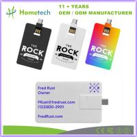China Portable Credit Card Shape USB C Flash Drive With Durable Metal Casing For Digital Storage for sale