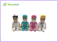 China Mini gift Character USB Drives 64gb pendrive doctor nurse cartoon for sale
