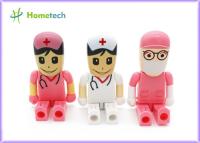 China Mini gift Character USB Drives 64gb pendrive doctor nurse cartoon for sale