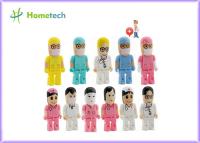 China Doctor Nurse Usb Flash Drive , Cartoon Robot Medical Memory Stick Pendrive 32GB for sale
