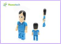China Doctor Nurse Usb Flash Drive , Cartoon Robot Medical Memory Stick Pendrive 32GB for sale