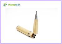 China Maple Wood Pen USB Flash Drive Recorder , Laser Pointer Ball Pen Bulk USB Memory Drive for sale