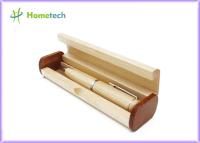 China Maple Wood Pen USB Flash Drive Recorder , Laser Pointer Ball Pen Bulk USB Memory Drive for sale