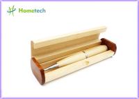 China Maple Wood Pen USB Flash Drive Recorder , Laser Pointer Ball Pen Bulk USB Memory Drive for sale