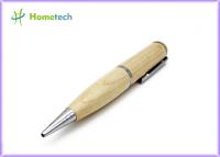 China Maple Wood Pen USB Flash Drive Recorder , Laser Pointer Ball Pen Bulk USB Memory Drive for sale