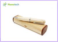 China Maple Wood Pen USB Flash Drive Recorder , Laser Pointer Ball Pen Bulk USB Memory Drive for sale