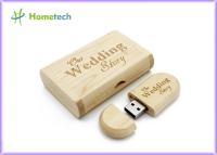 China Photography Gift Wooden USB Flash Drive , Custom Logo Bamboo USB Memory Drive for sale