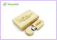 China Photography Gift Wooden USB Flash Drive , Custom Logo Bamboo USB Memory Drive for sale
