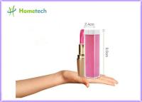 China Metallic Universal Portable Lipstick Power Bank 2600mAh for iphone , ipad for sale