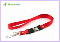 China Custom colors promotional Lanyard USB Flash Drives 4GB / 8GB for Students of the University for sale