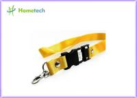 China Custom colors promotional Lanyard USB Flash Drives 4GB / 8GB for Students of the University for sale