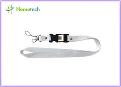 China White Customize Lanyard USB Flash Drives High Capacity File Transfer for sale
