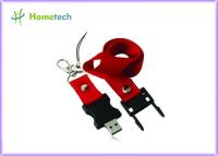 China White Customize Lanyard USB Flash Drives High Capacity File Transfer for sale