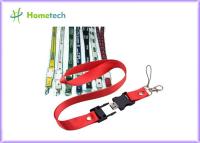 China Metal USB 3.0 Lanyard USB Flash Drives with Wooden , Keychain Flash Drive for sale