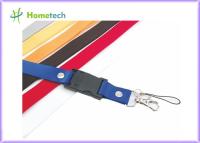 China 8gb / 16gb Blue Lanyard USB Flash Drives High Capacity for the teaching staff or student  of a school for sale