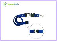 China White Plastic Lanyard USB Flash Drives / USB Thumb Drives 2GB 4GB 8GB for sale