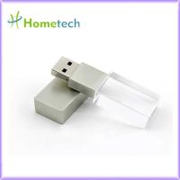 China High speed USB2.0/3.0 custom shape USB flash drives promotional LED crystal USB flash drive for business gift for sale