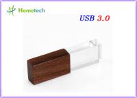 China Data Storage 3.0 Wooden Crystal Usb Flash Drive 4GB 8GB 16GB 32GB 64GB 128GB for sale