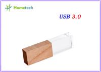 China Data Storage 3.0 Wooden Crystal Usb Flash Drive 4GB 8GB 16GB 32GB 64GB 128GB for sale