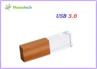 China Data Storage 3.0 Wooden Crystal Usb Flash Drive 4GB 8GB 16GB 32GB 64GB 128GB for sale