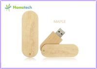 China OEM Logo Maple Wooden USB Flash Drive 4GB 8GB 16GB Capacity For Smart Device for sale