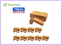 China Recycled Wood Bamboo USB Flash Drive 16GB 3.0 Eco Friendly With Wooden Box for sale
