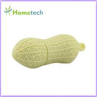 China Peanut Shell PVC Plastic Customized USB Flash Drive 4GB 8GB 4.3x1.3cm for sale