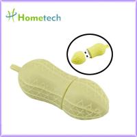 China Peanut Shell PVC Plastic Customized USB Flash Drive 4GB 8GB 4.3x1.3cm for sale