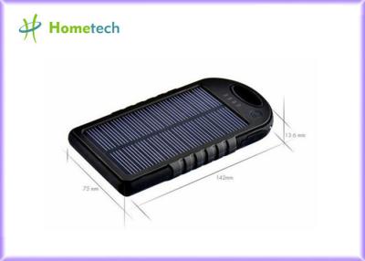 China Solar Lipstick Power Bank / Charger External Battery Dual USB Port for sale