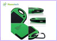 China 5V 1A Solar Shockproof Dual USB Port External Mobile Power Bank for sale