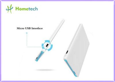 China Portable 2500mAh Card Power Bank / Emergency Mobile Phone Backup Power for sale