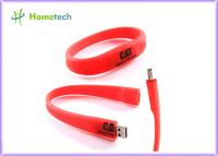 China White A Grade Secure USB Flash Drive , Silicone Bracelet USB Memory Stick for sale
