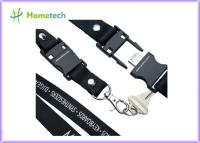 China Advertising Blue Lanyard USB Stick 16gb Customized Flash Memory Drive for engineer / designer for sale