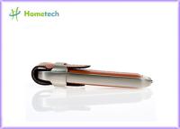 China Personalized Leather USB Flash Drive with Customized Silk-screen Logo for sale