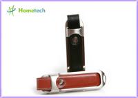 China Personalized Leather USB Flash Drive with Customized Silk-screen Logo for sale