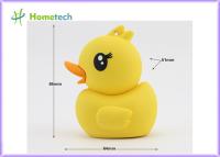 China Rubber Ducky Yellow Portable Lipstick Power Bank , 2600mAh External Battery Charger for sale