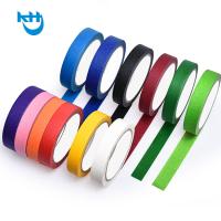 China RoHS Matt PET Industrial Adhesive Tape Crepe Colored Painters Tape for sale