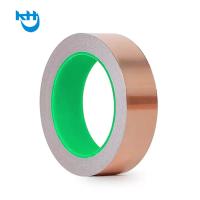 China OEM Double Sided Industrial Adhesive Tape Conductive Self Adhesive Copper Foil Tape for sale
