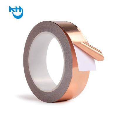 China Strong Adhesion Industrial Adhesive Tape Single Sided Copper Foil Tape KCP-02 for sale