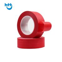 China Pet Red Crepe Paper Tape High Temperature Thermal Spray Masking Tape for sale