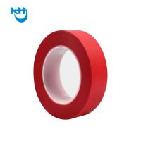 China Pet Red Crepe Paper Tape High Temperature Thermal Spray Masking Tape for sale