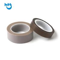 China Brown PTFE Heat Resistant Adhesive Tape 500mm Width High Viscosity for sale