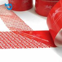 China Tamper Evident Security Adhesive Tape Anti Counterfeiting Void Label Tape for sale