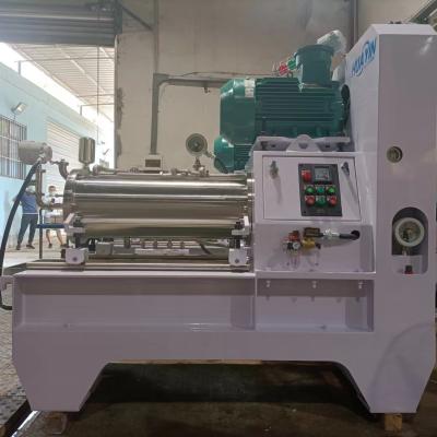 China Food Additive Wet Grinding Sead Mill Machine 60L With Screw Pump for sale
