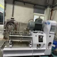 China Food Additive Wet Grinding Sead Mill Machine 60L With Screw Pump for sale